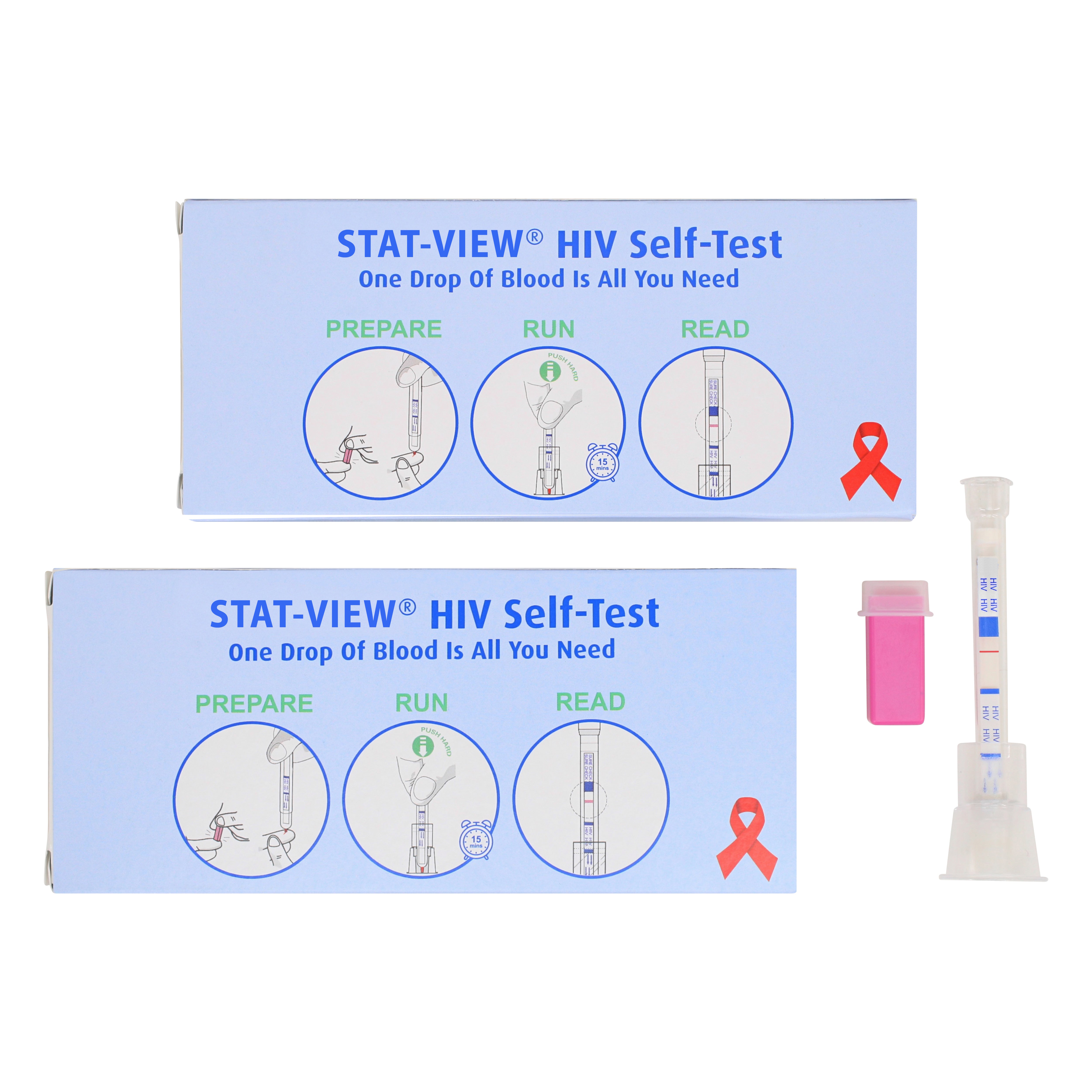 2 x STAT-VIEW HIV Self-Test (Previously known as SURE CHECK HIV Self-T ...